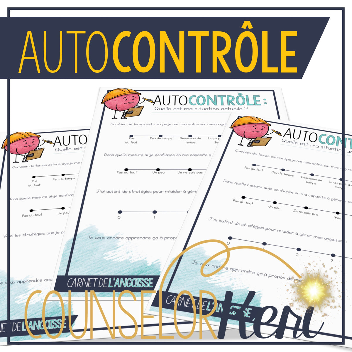 French Worry Workbook: Mon Carnet de L’angoisse – Counselor Keri