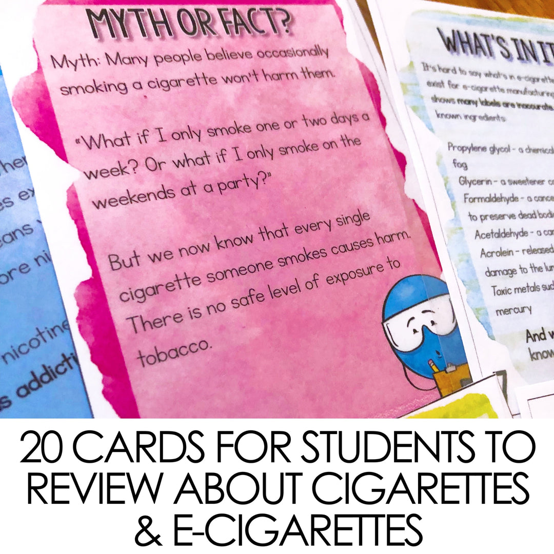 Vaping Cigarettes and E-Cigarettes Classroom Guidance Lesson ...