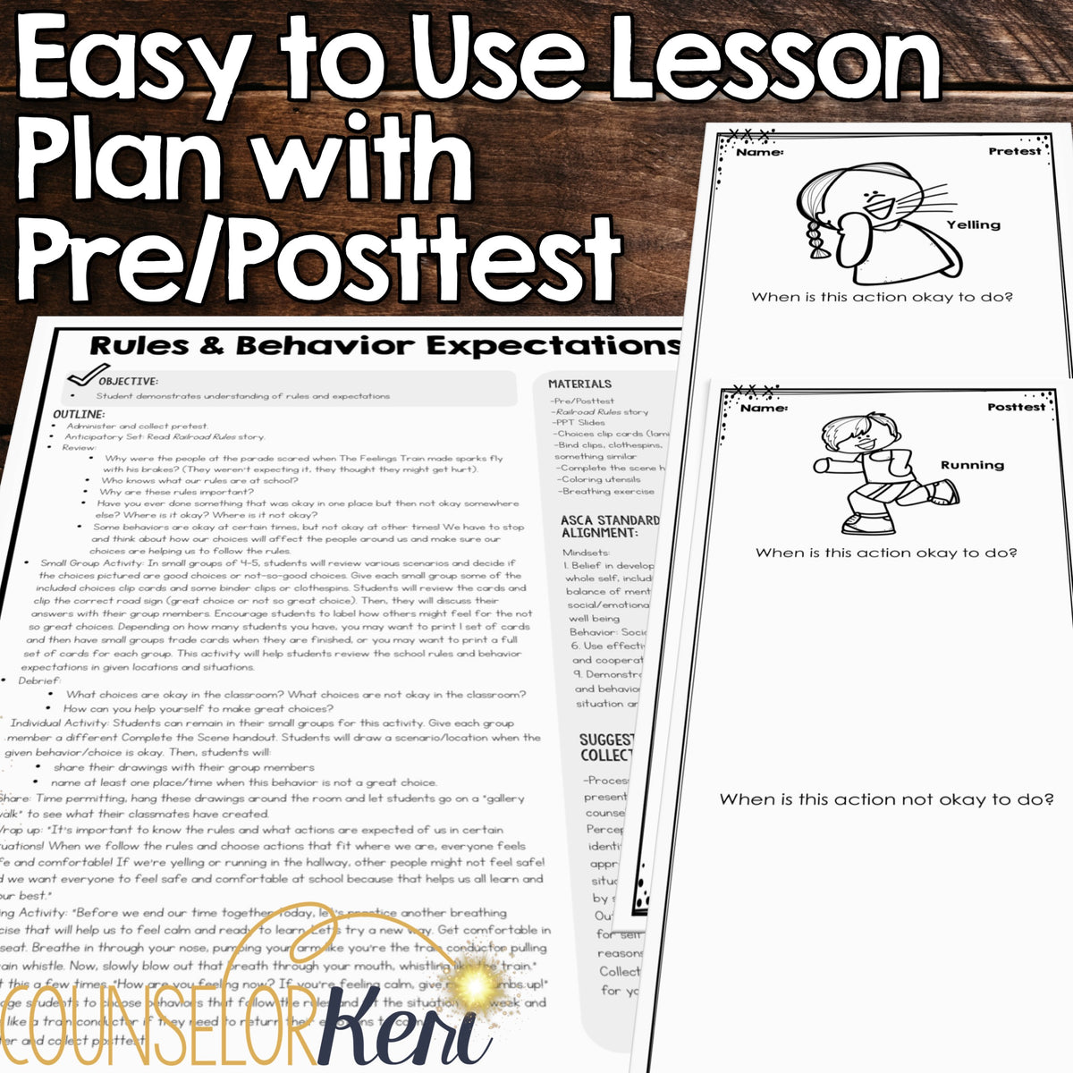 Behavior Expectations Classroom Guidance Lesson: Rules and Expectation ...