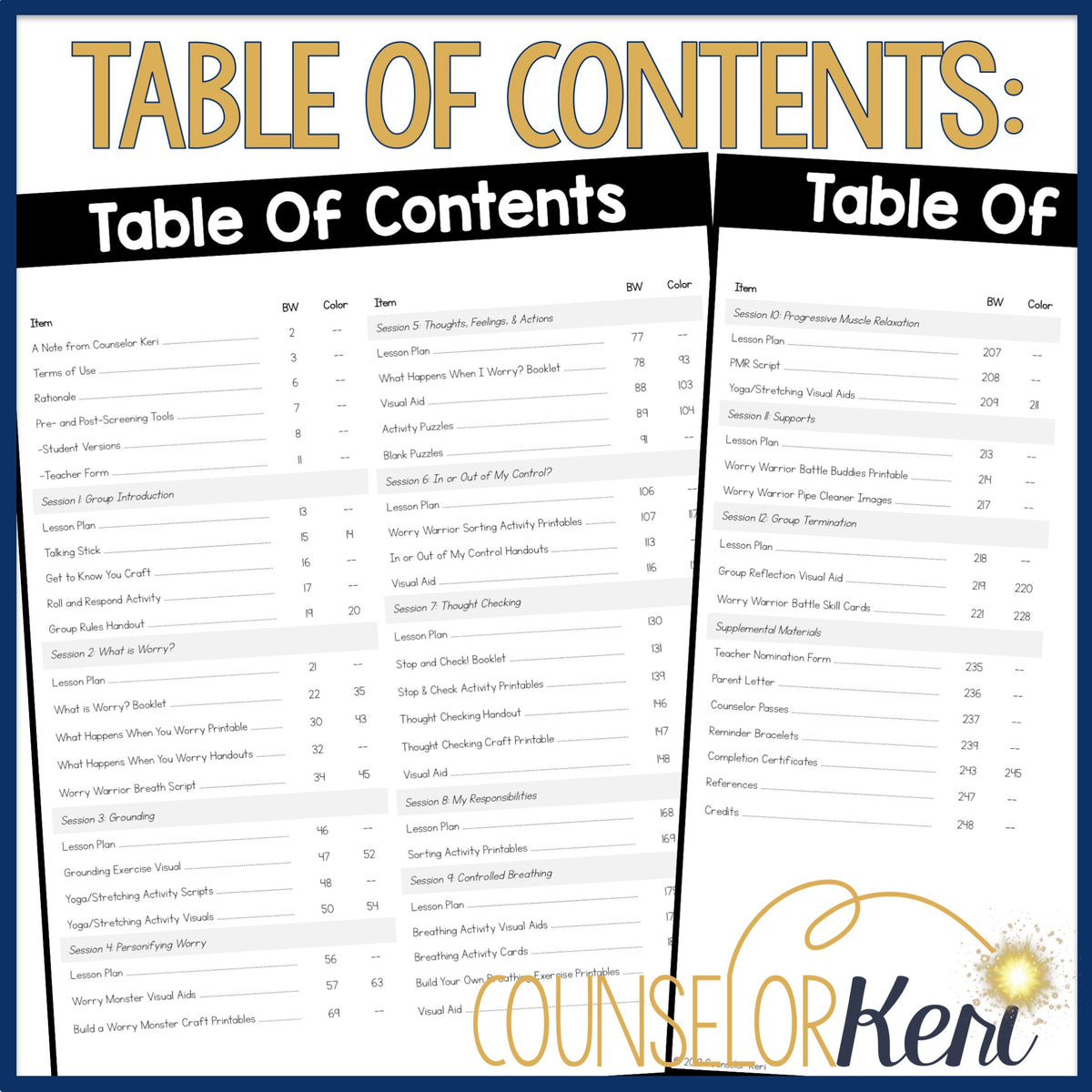 Worry Warriors: Group Counseling Program for Worry and Anxiety Managem ...