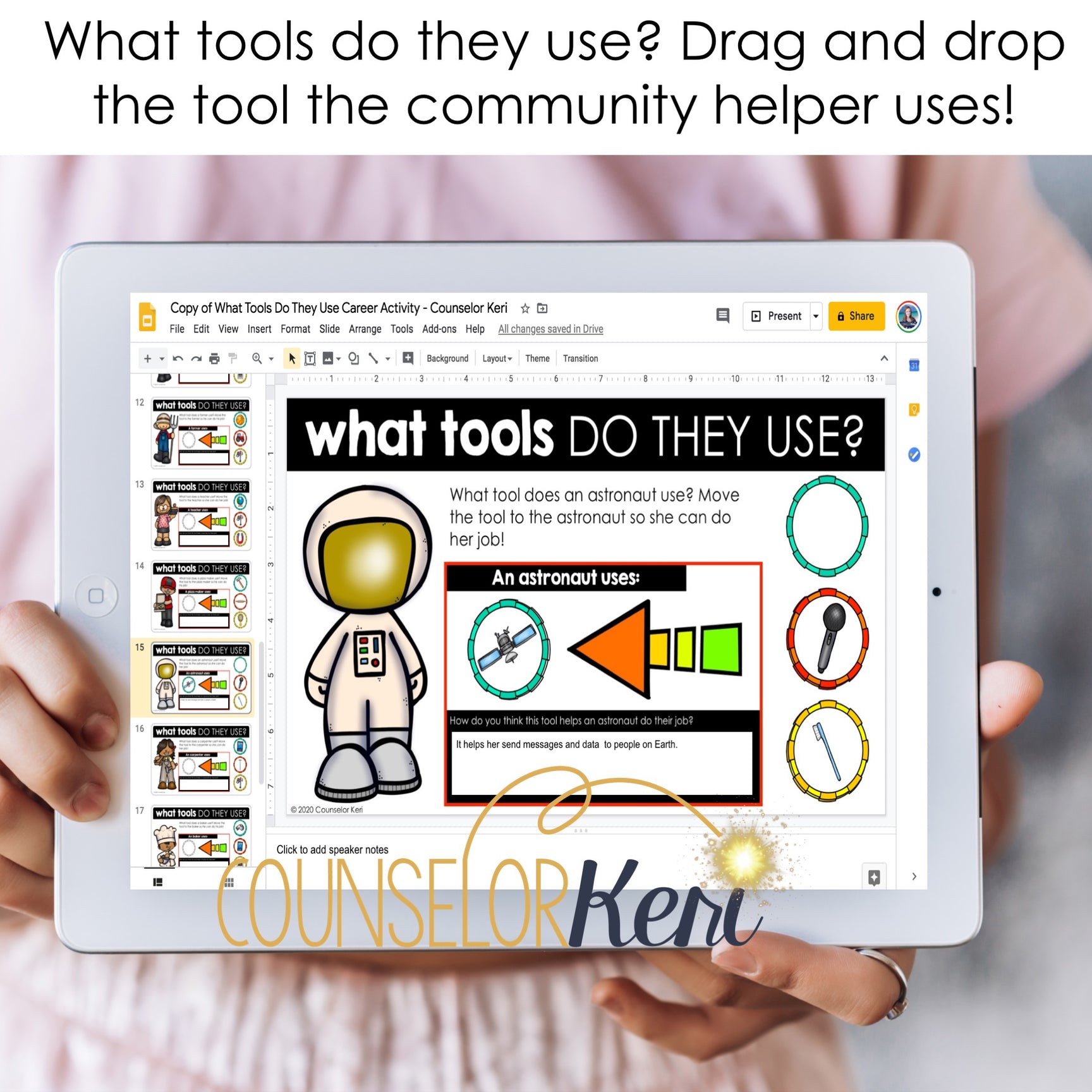 Community Helpers Career Digital Activity for Google Classroom Distanc ...
