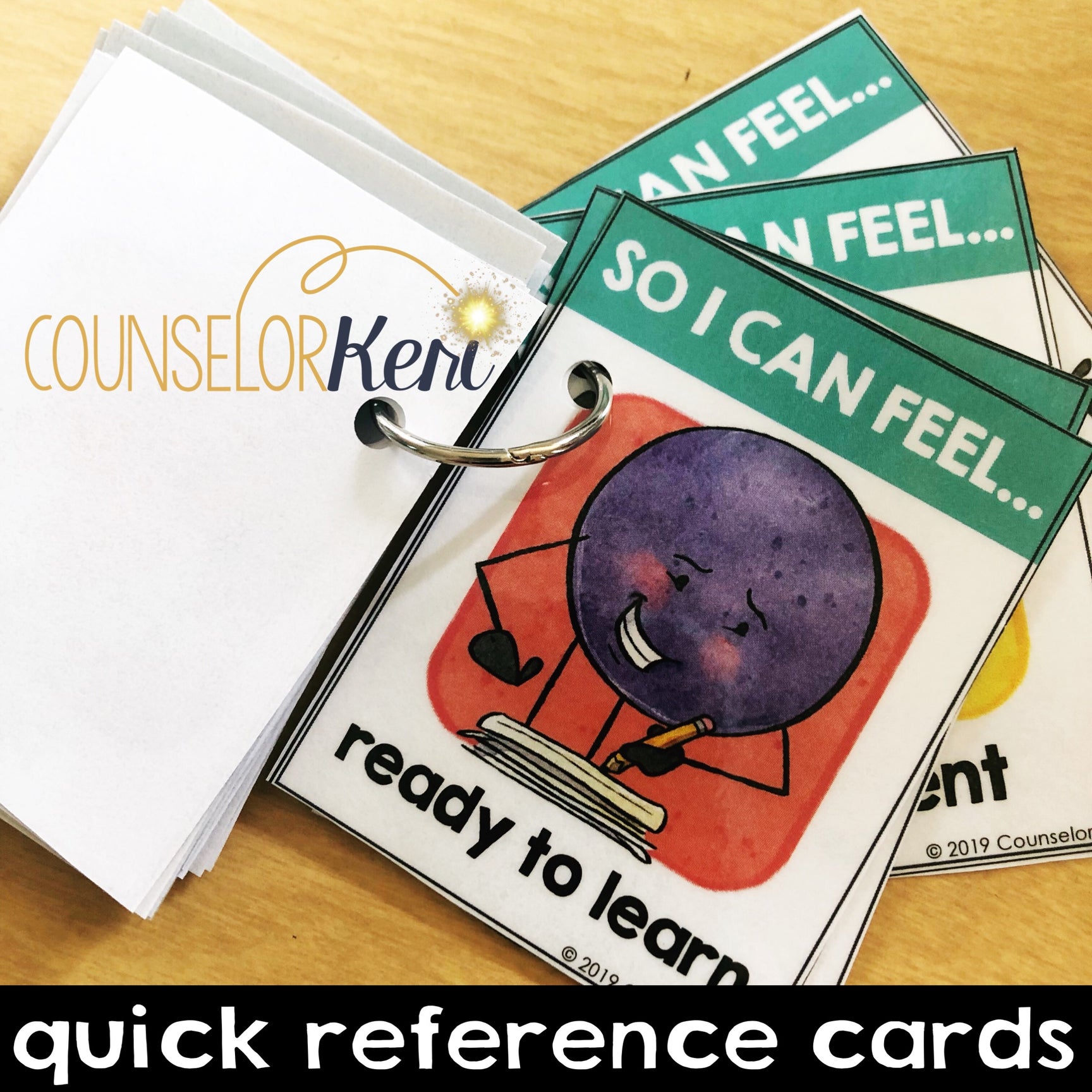 Feelings and Calming Strategies Poster, Cards, Desk Labels, and Bullet ...
