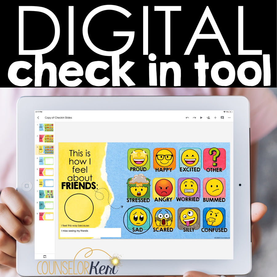 School Counseling Check In Digital Activity Distance Learning ...