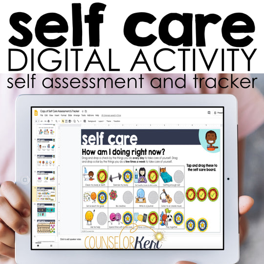 Self Care Digital Activity for Google Slides, Google Classroom Distanc ...