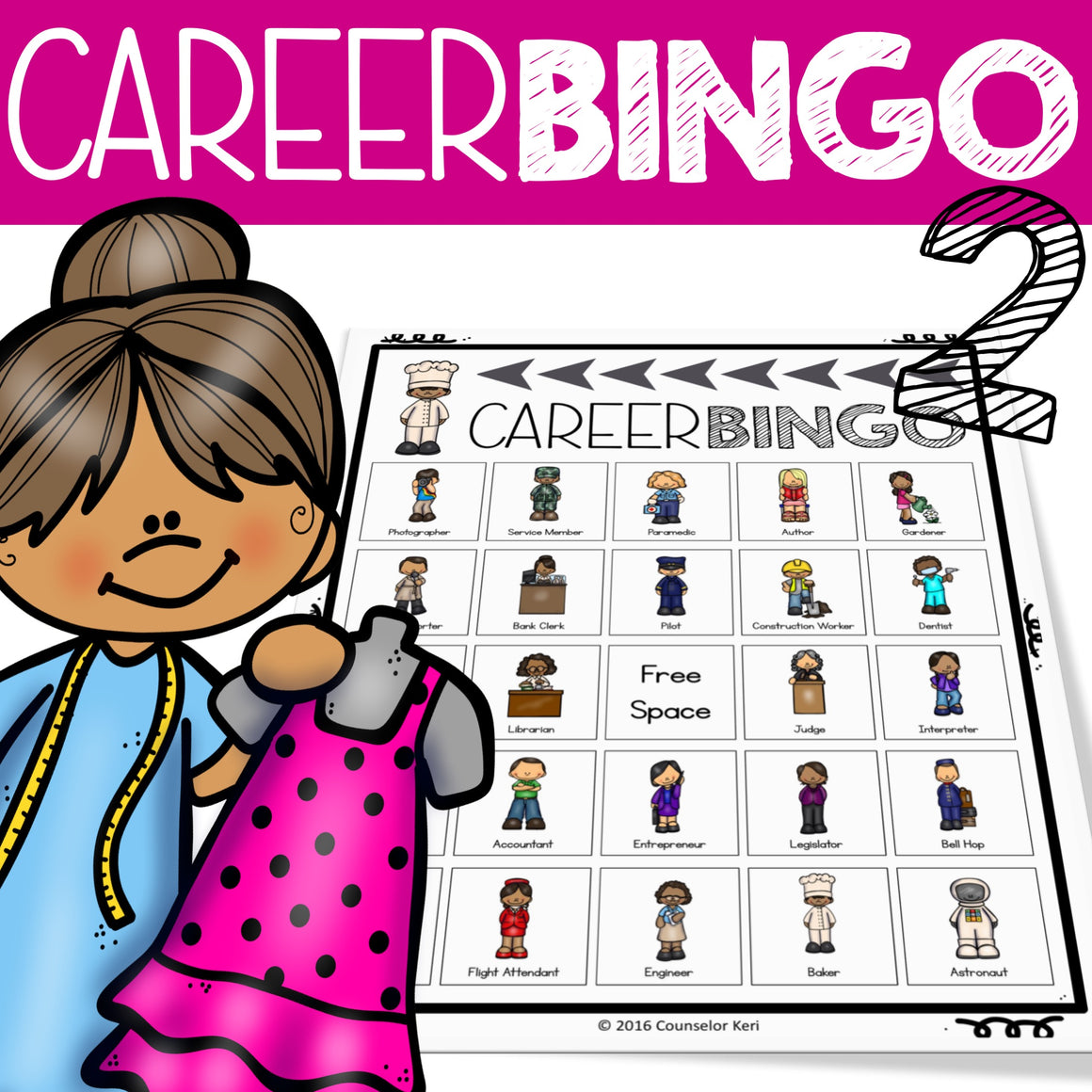 Career Bingo 2 - Community Helper Game for Elementary Career Education ...