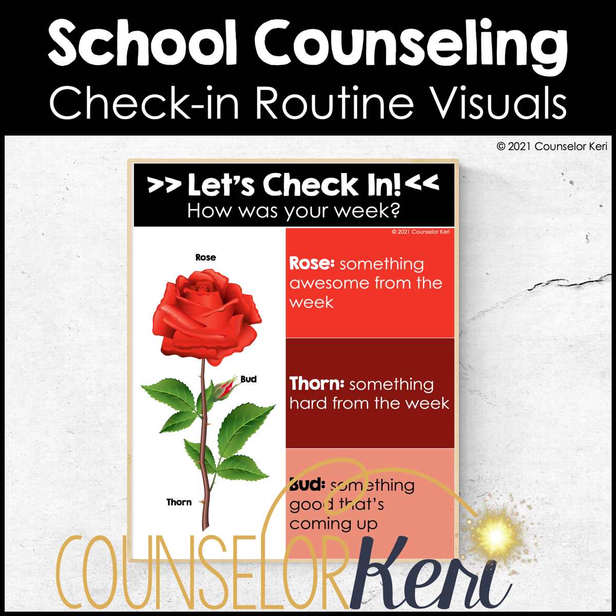 School Counseling Check In Routine Visual Aids for Group & Individual ...