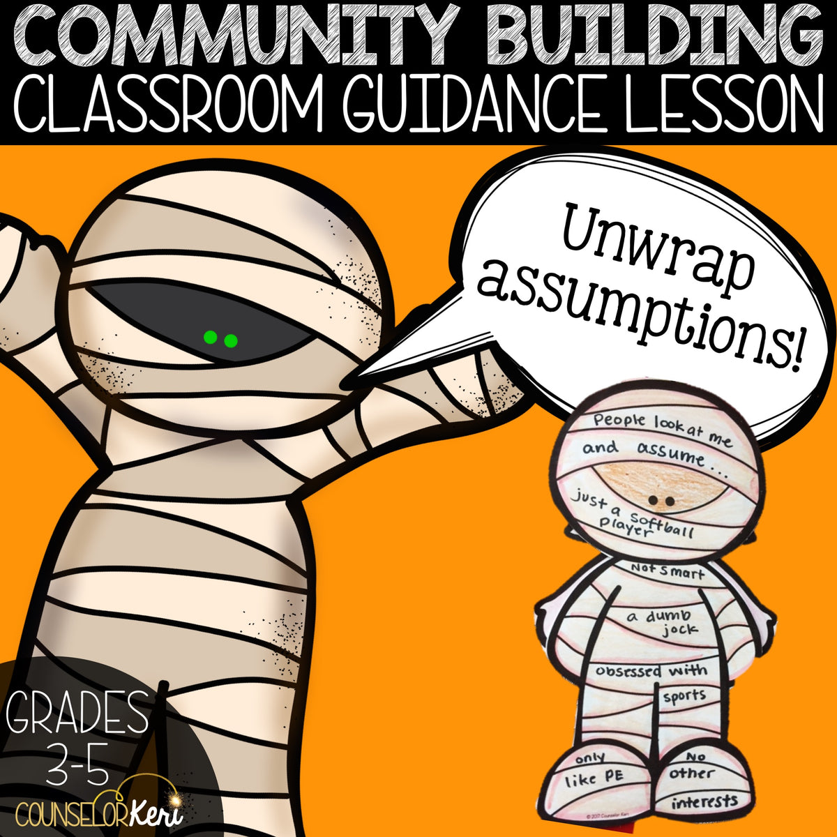 Community Building Classroom Guidance Lesson - Assumptions Activity ...