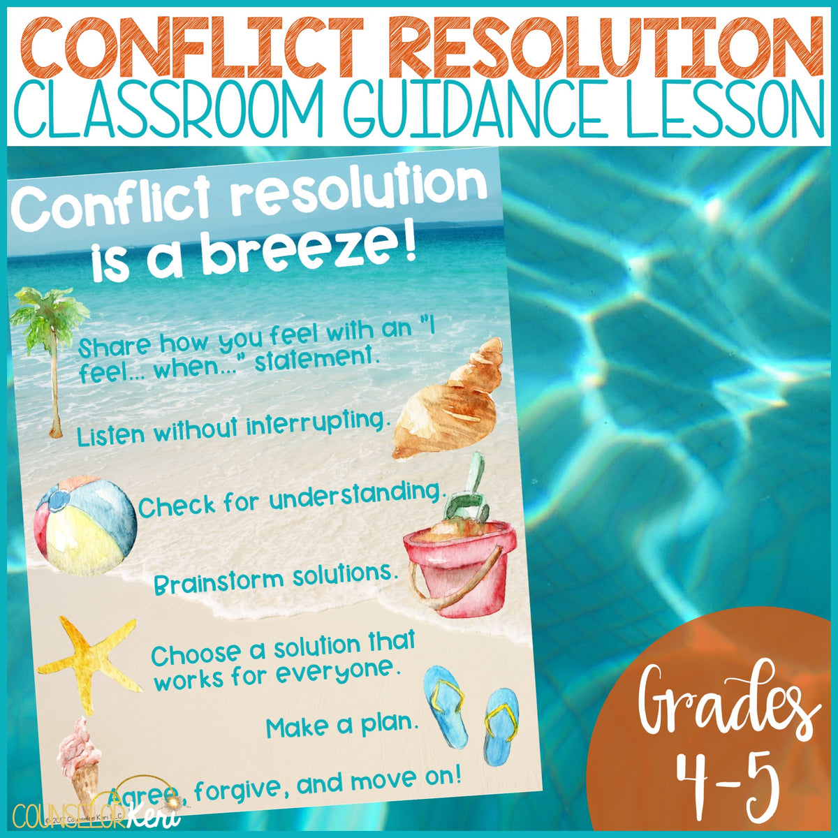 Conflict Resolution Classroom Guidance Lesson for Elementary School Co ...