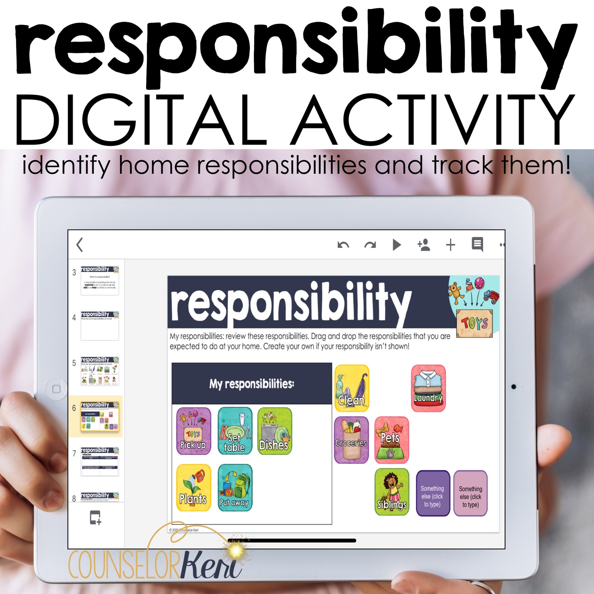 Responsibility Digital Activity for Google Classroom Distance Learning ...