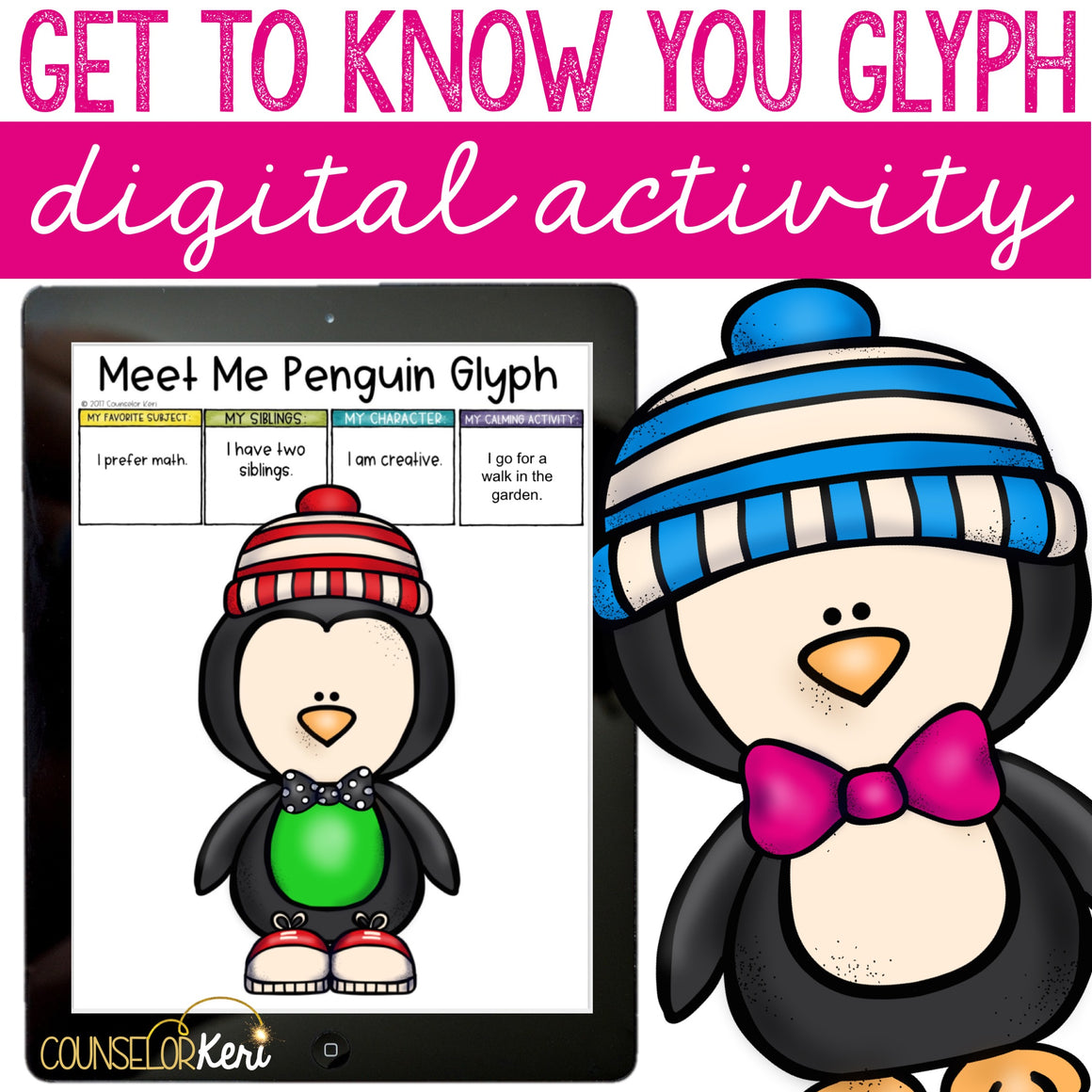 Get to Know You Glyph Digital Activity for Elementary School Counselin ...