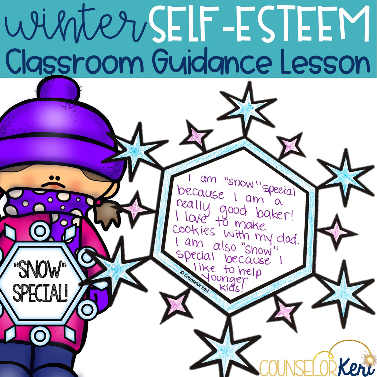 Winter Self Esteem Classroom Guidance Lesson & Self Esteem Activity ...