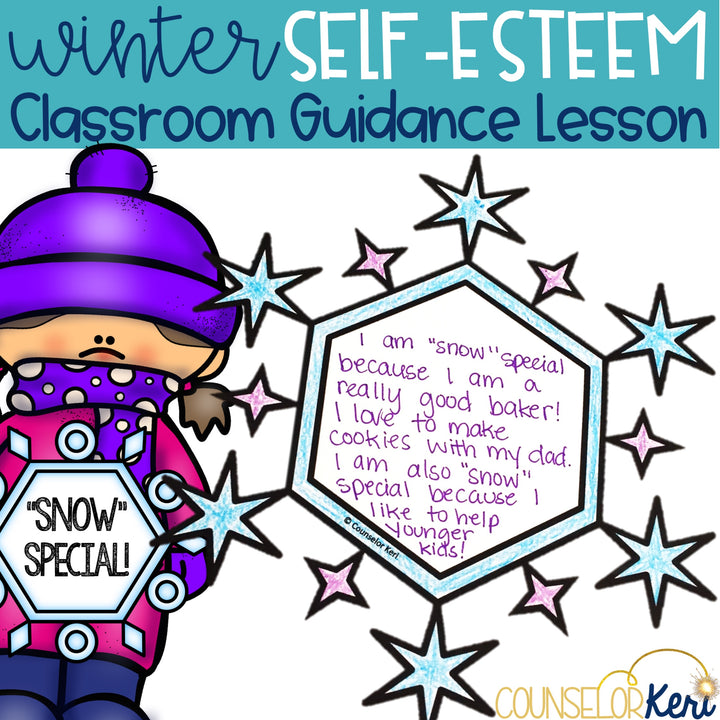 Winter Self Esteem Classroom Guidance Lesson & Self Esteem Activity ...