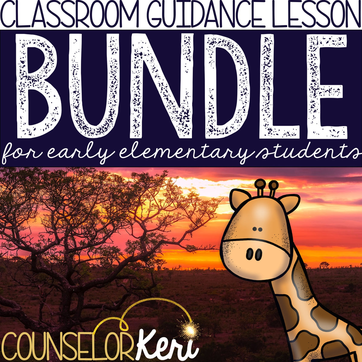 Safari Themed Classroom Guidance Lesson Bundled Unit for Early Element ...
