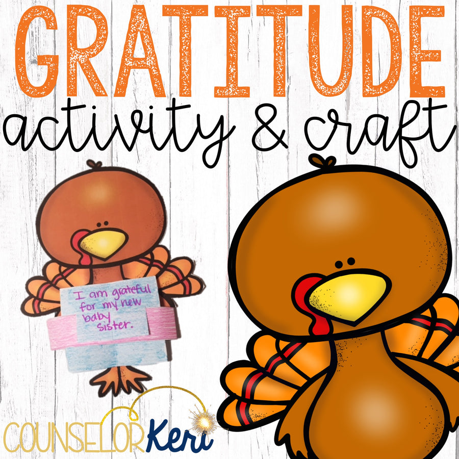 Gratitude Classroom Guidance Lesson Elementary School Gratefulness Act ...