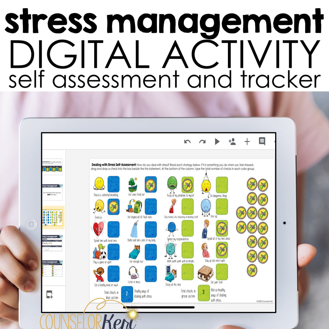 Stress Management Digital Activity for Google Classroom Distance Learn ...
