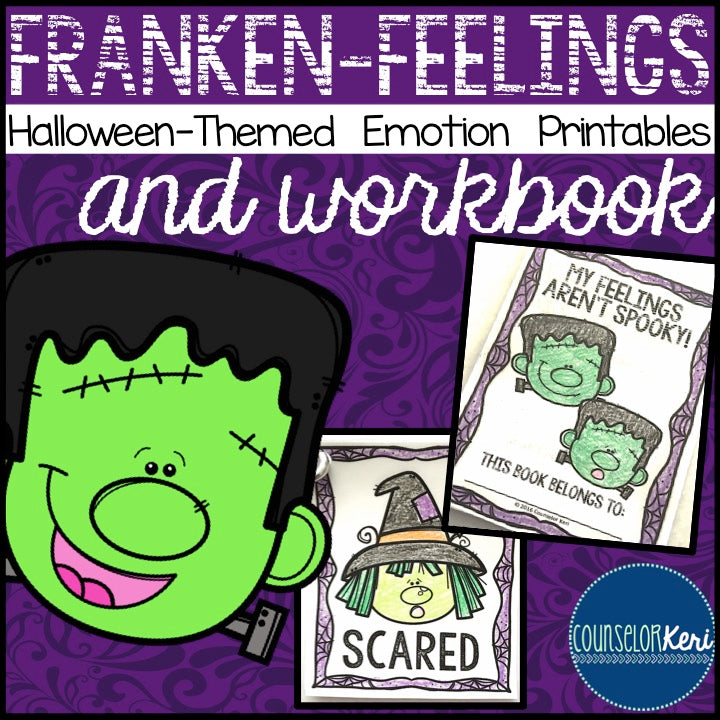 Halloween Feeling/Emotion Printables and Workbook - Elementary School ...