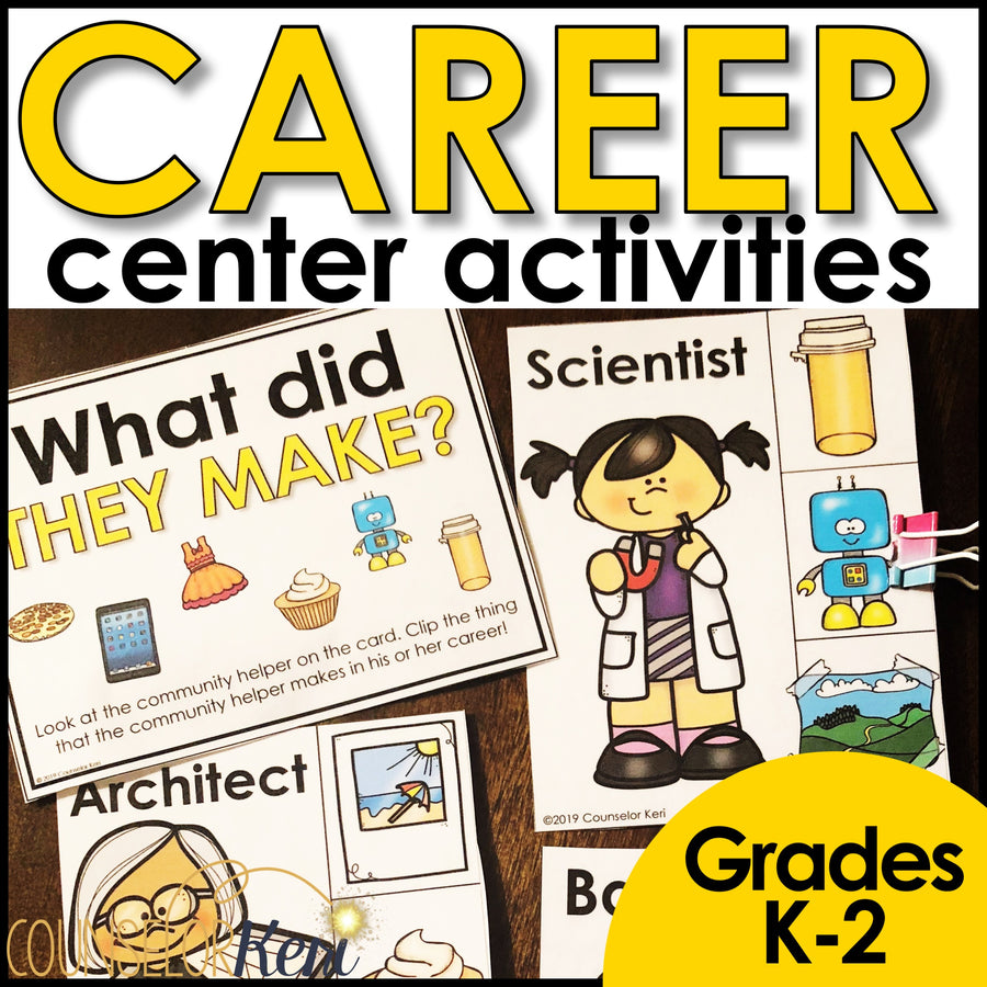 Community Helper Centers Classroom Guidance Lesson for Kindergarten ...