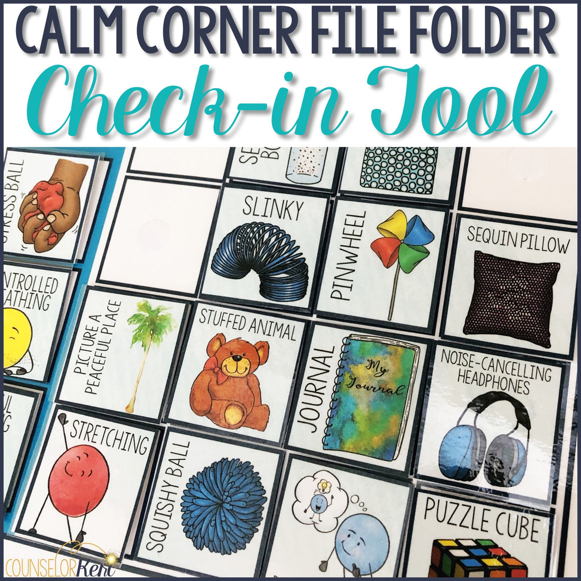 Calm Corner Feelings Check-in And Calming Strategies Choice Board for ...