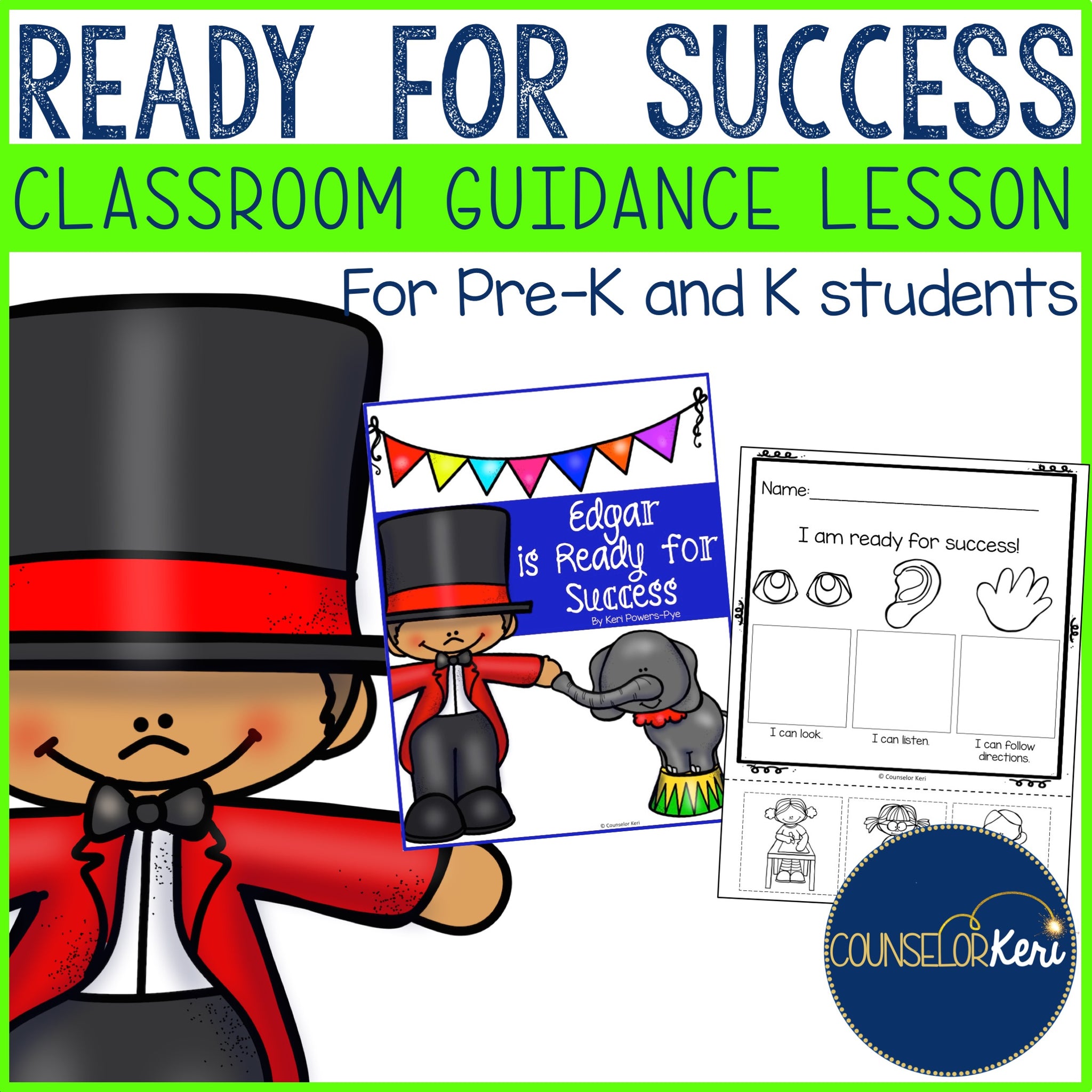 School Success Skills Classroom Guidance Lesson for Pre-K and Kinderga ...