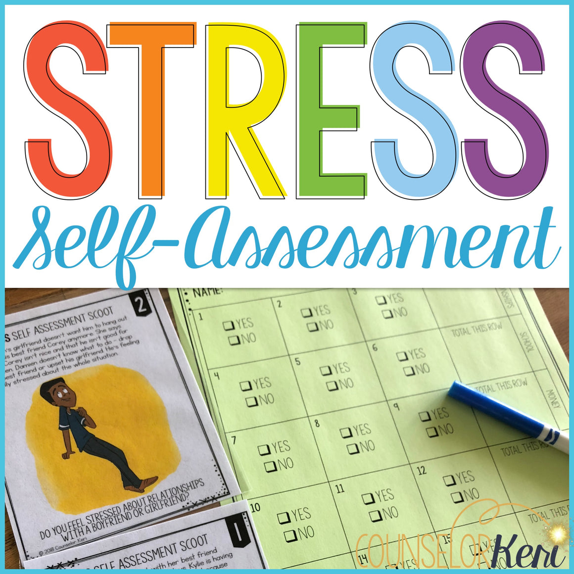 Stress Activity: Stress Self Assessment Classroom Guidance Lesson Stre ...