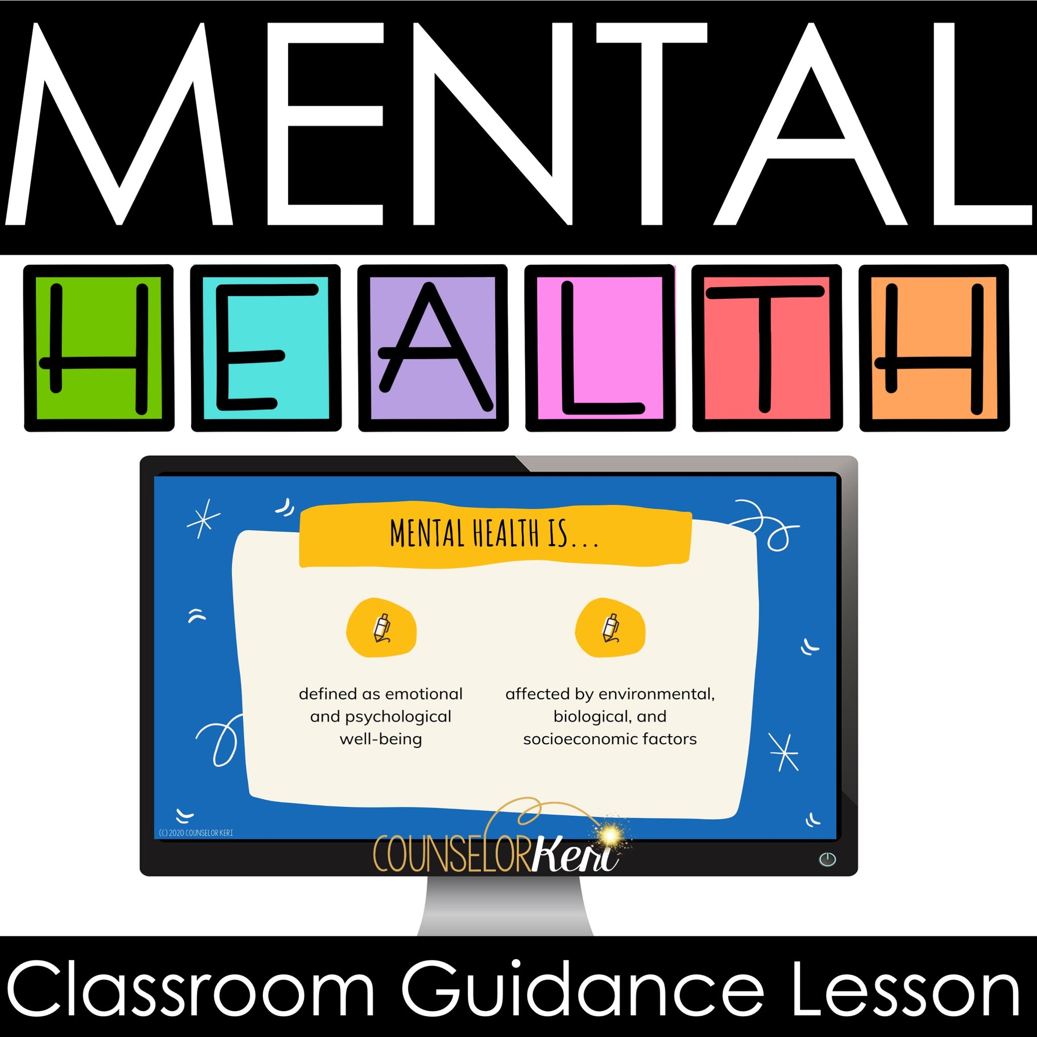 Mental Health Classroom Guidance Lesson for School Counseling ...