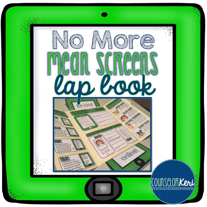 Elementary School Counseling Lap Book: Cyber Bullying Prevention ...