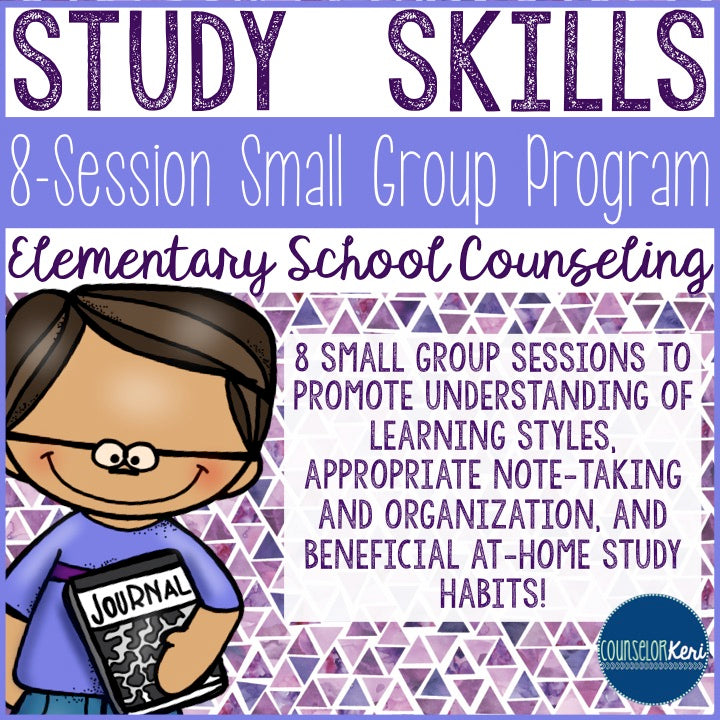 Study Skills Small Group Counseling Program with Study Skills Activiti ...