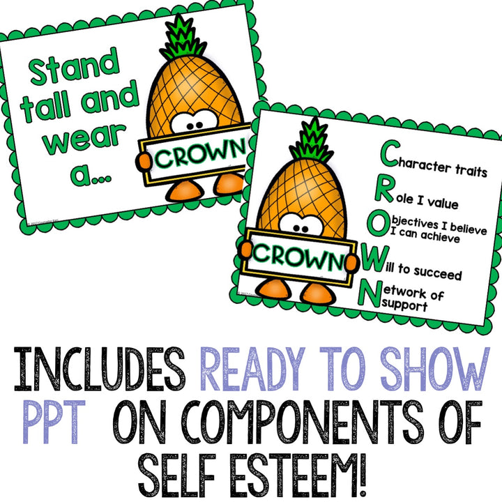 Self Esteem Classroom Guidance Lesson for School Counseling Pineapple ...