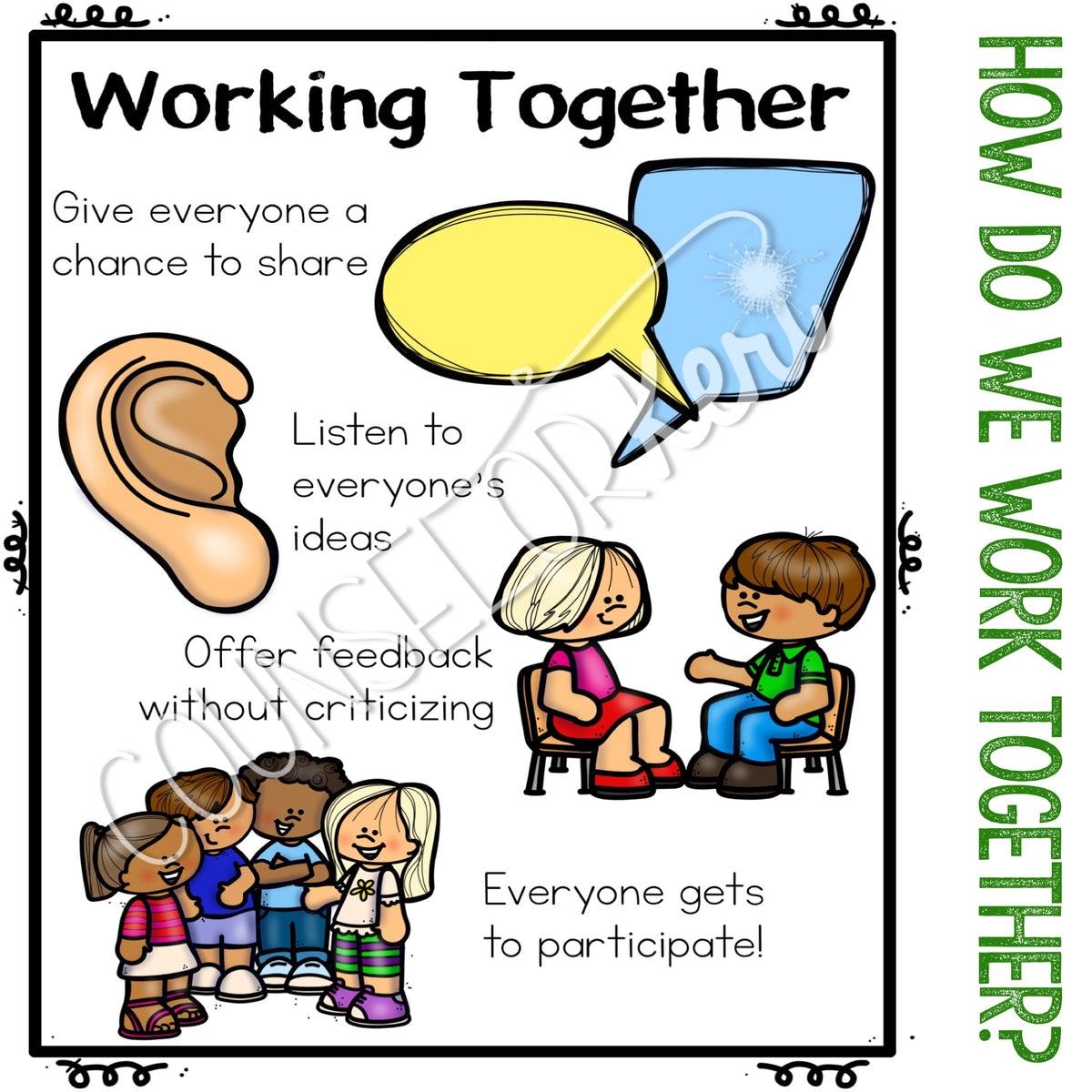 Christmas Classroom Guidance Lesson for Cooperation and Feelings/Emoti ...