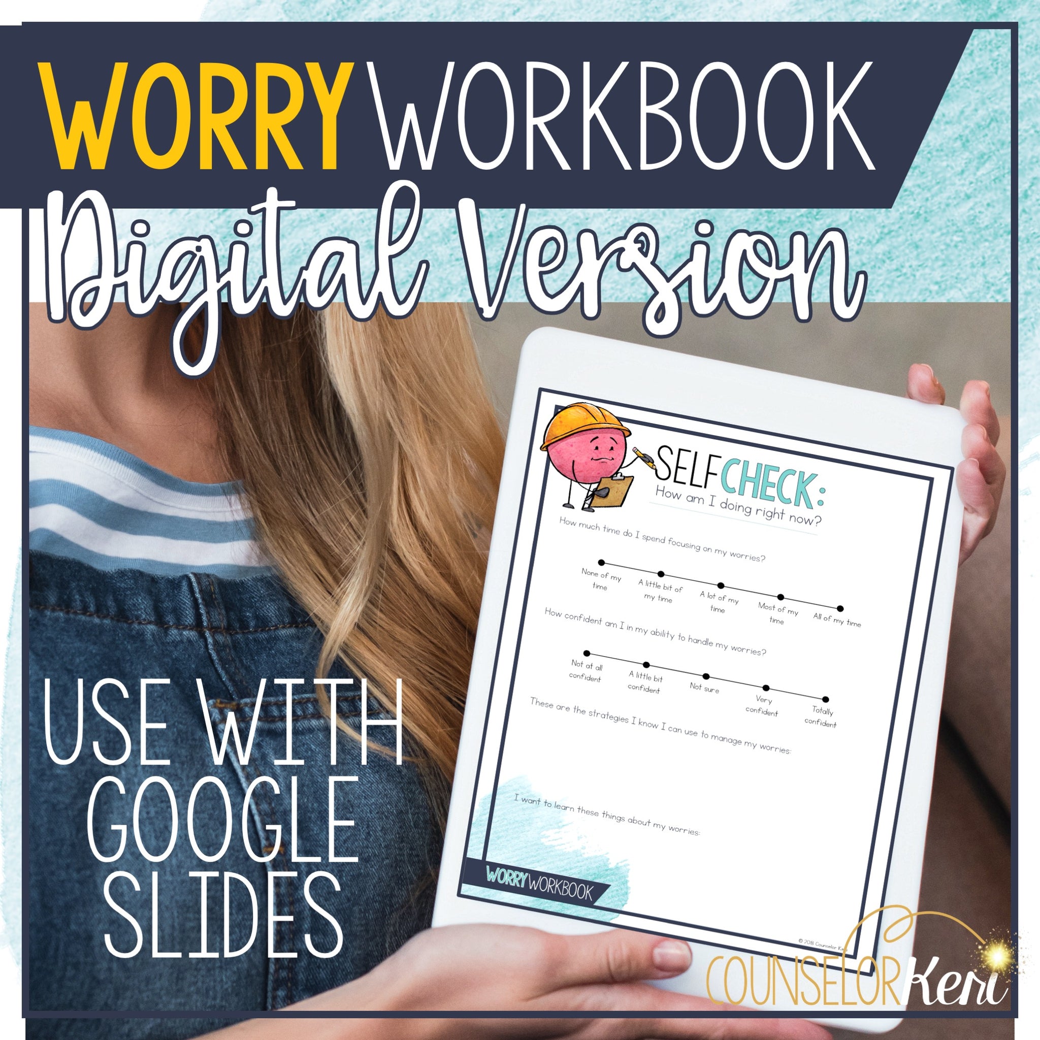 Worry Workbook: Worry Management Journal – Counselor Keri