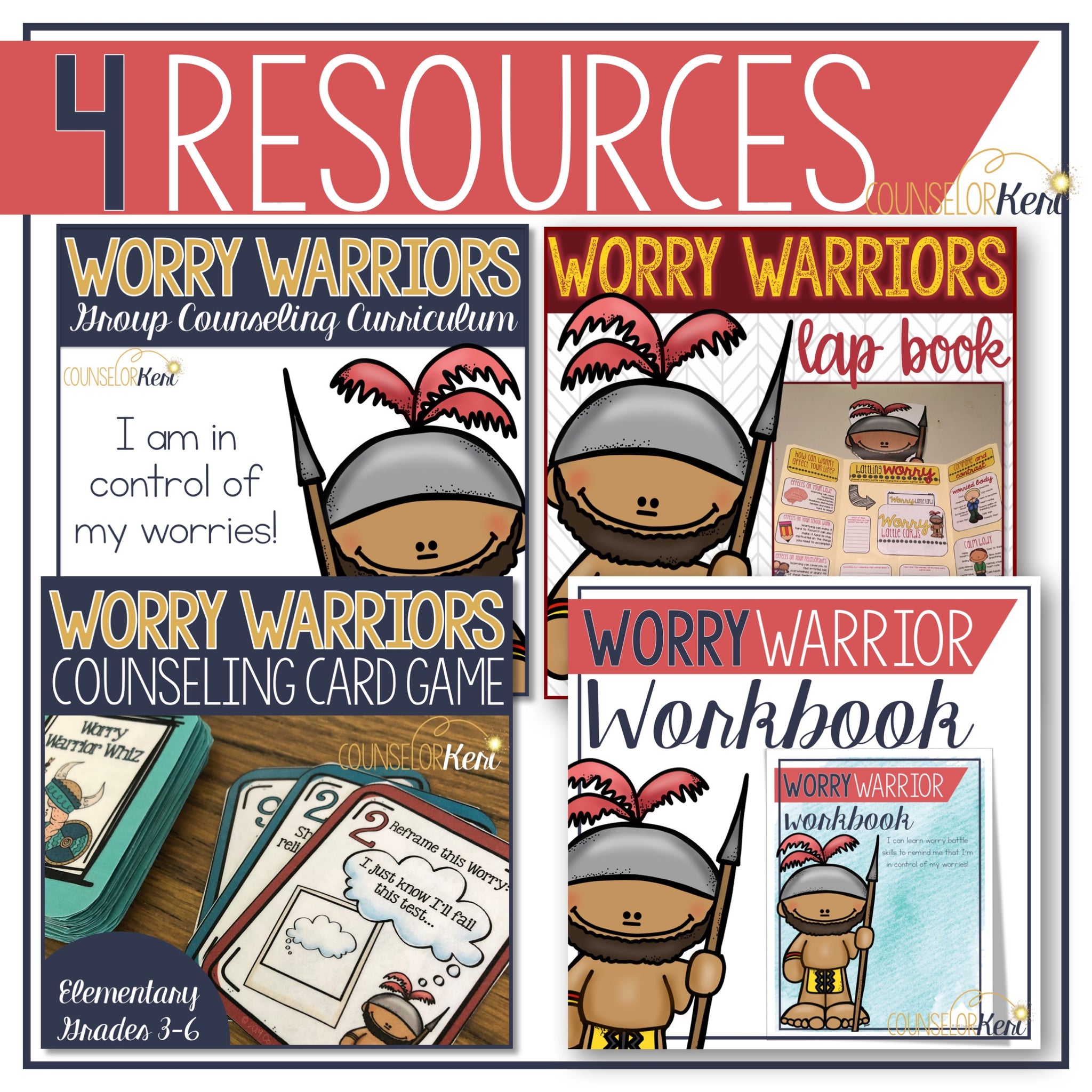 Worry Warriors Bundle: 5 Resources to Help Kids Manage Worries ...