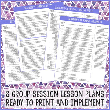 Study Skills Small Group Counseling Program with Study Skills Activiti ...