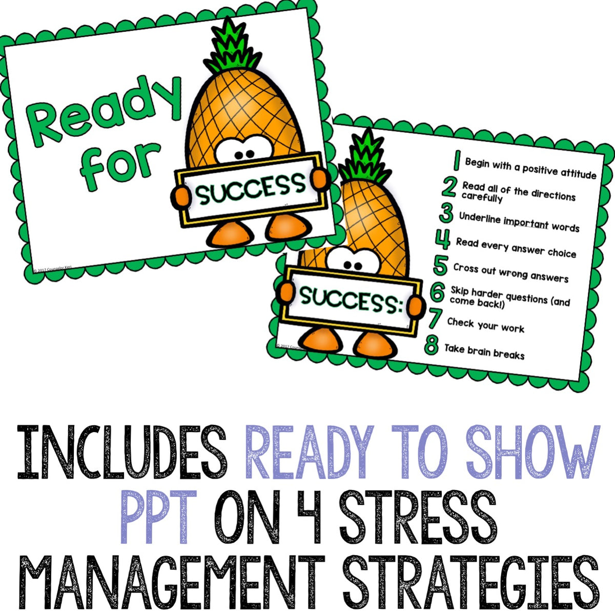 Test Preparation Scoot Classroom Guidance Lesson for Elementary Counse ...