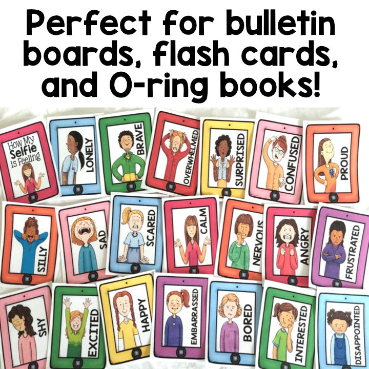 Feelings/Emotions Posters and Flash Cards - School Counseling ...