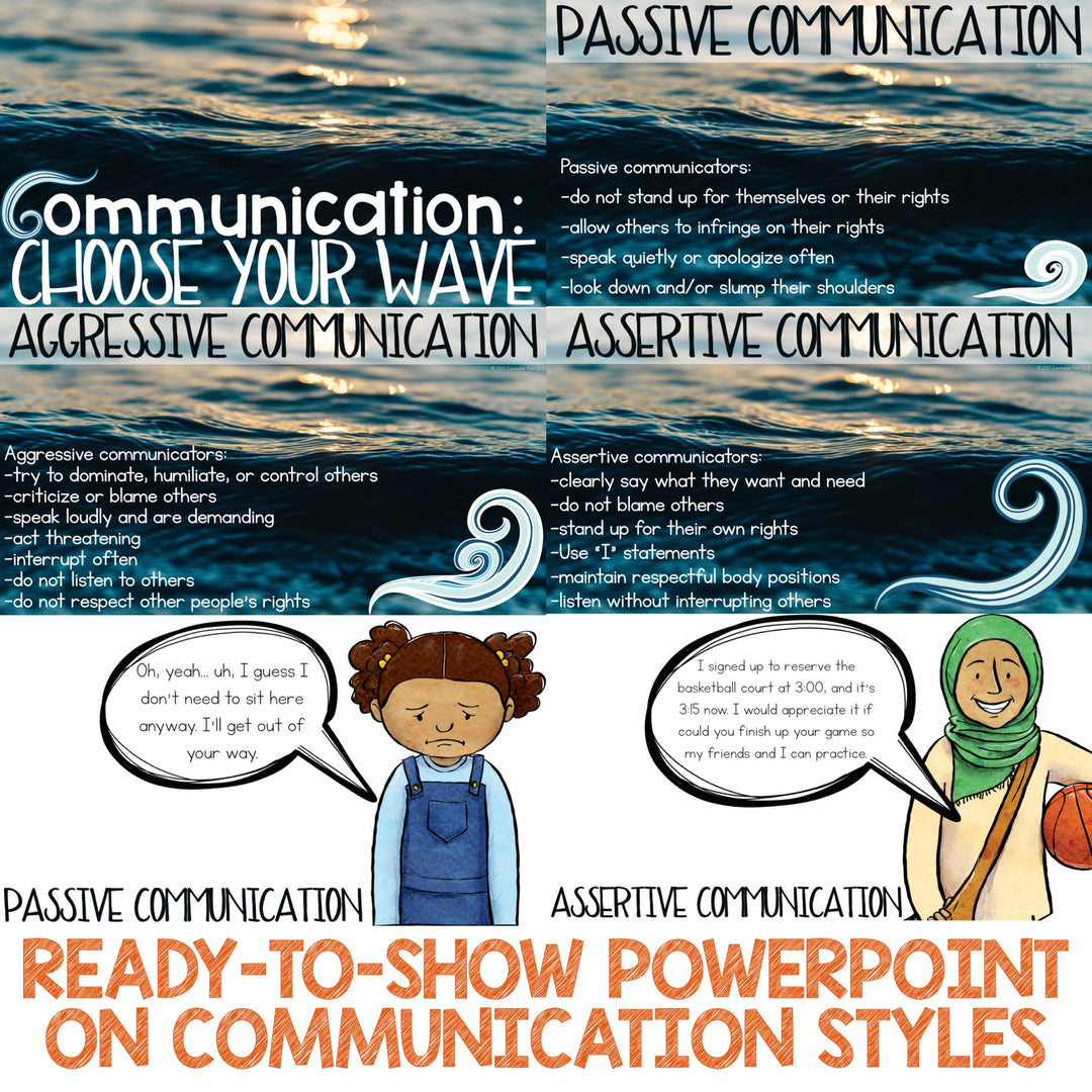 Communication Styles and Assertiveness Counseling Classroom Guidance L ...