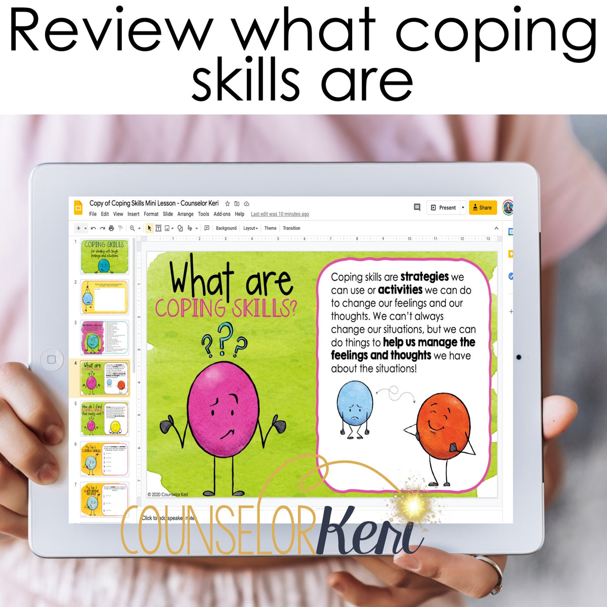 Coping Skills Digital Activity for Google Classroom Distance Learning ...
