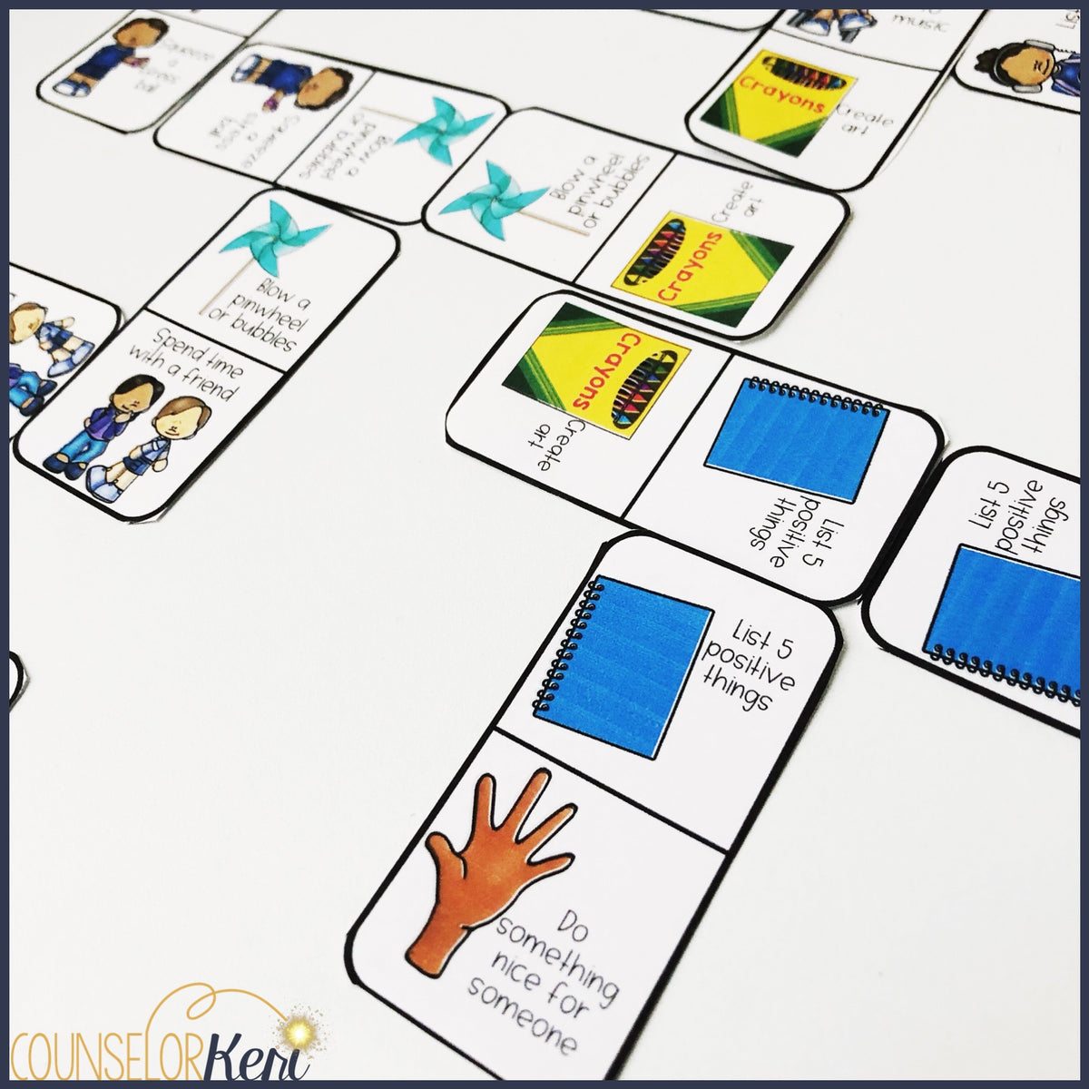 Coping Skills Game: Coping Skills Dominoes Counseling Game – Counselor Keri