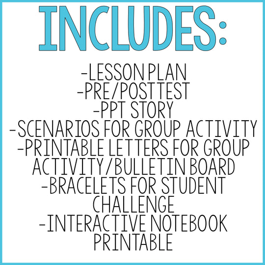 Kindness Classroom Guidance Lesson for School Counseling Kindness Acti ...