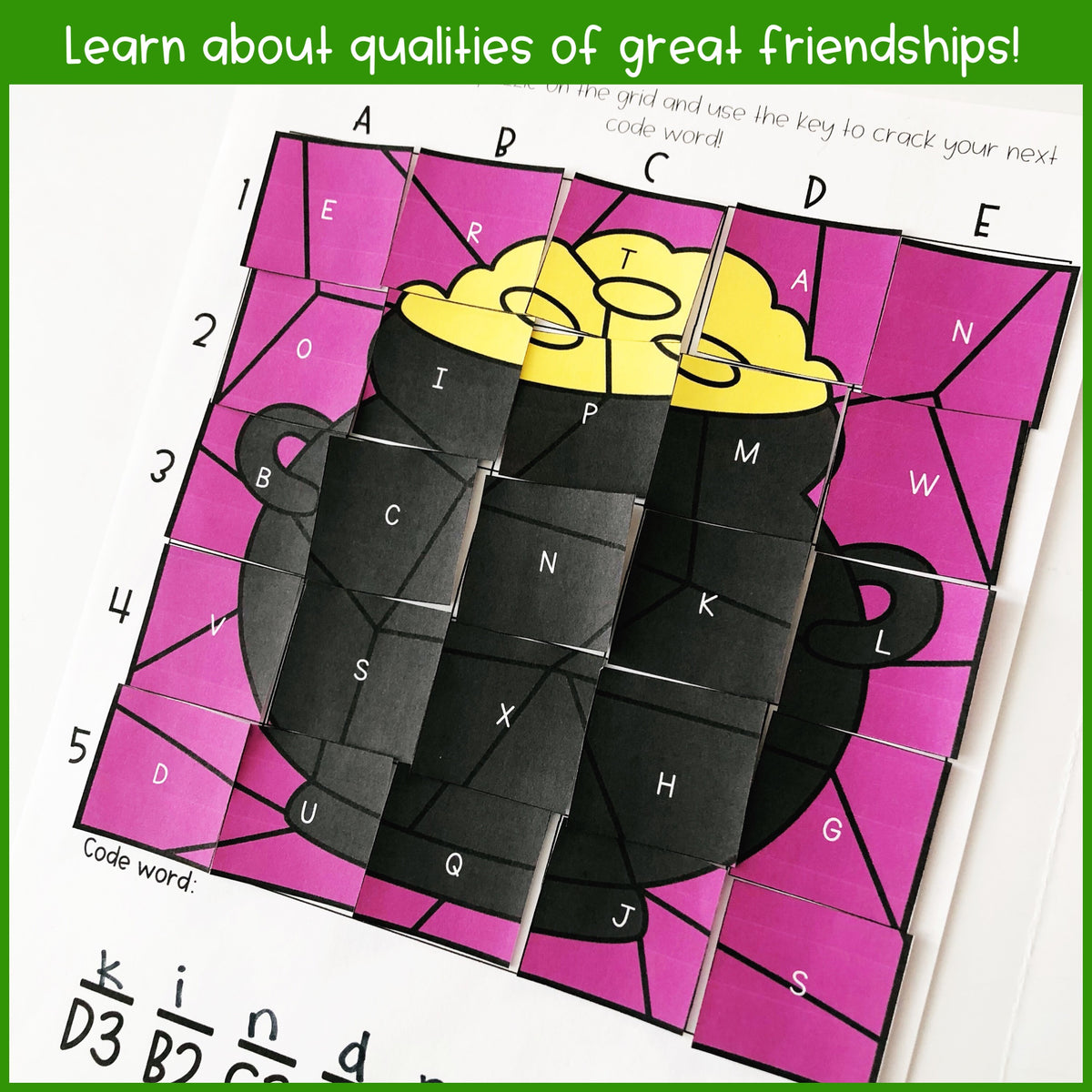Cooperative Friendship Escape Room Style Activity for School Counselin ...