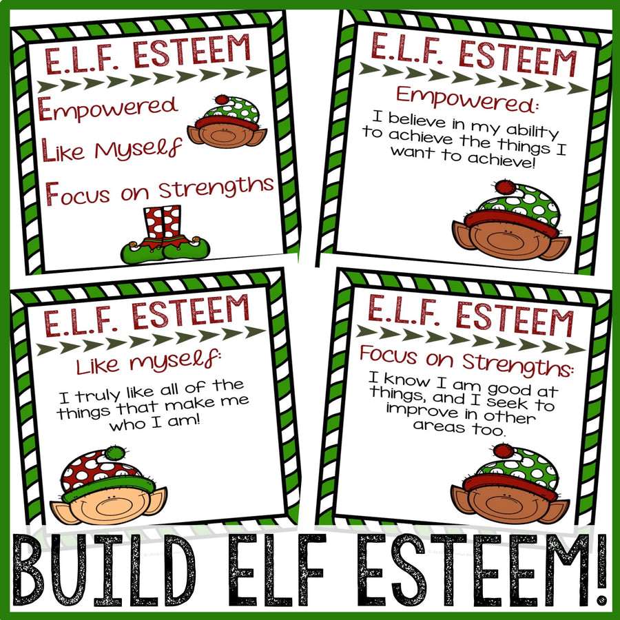 Christmas Classroom Guidance Lesson Self Esteem Activity for School Co ...