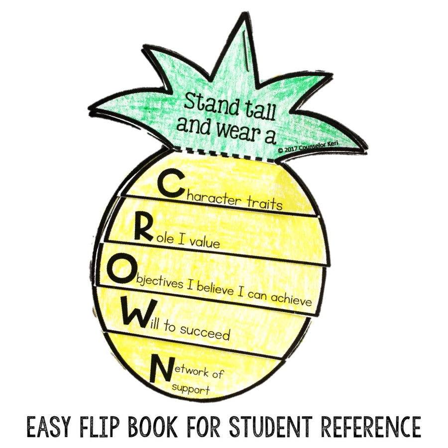Self Esteem Classroom Guidance Lesson for School Counseling Pineapple ...