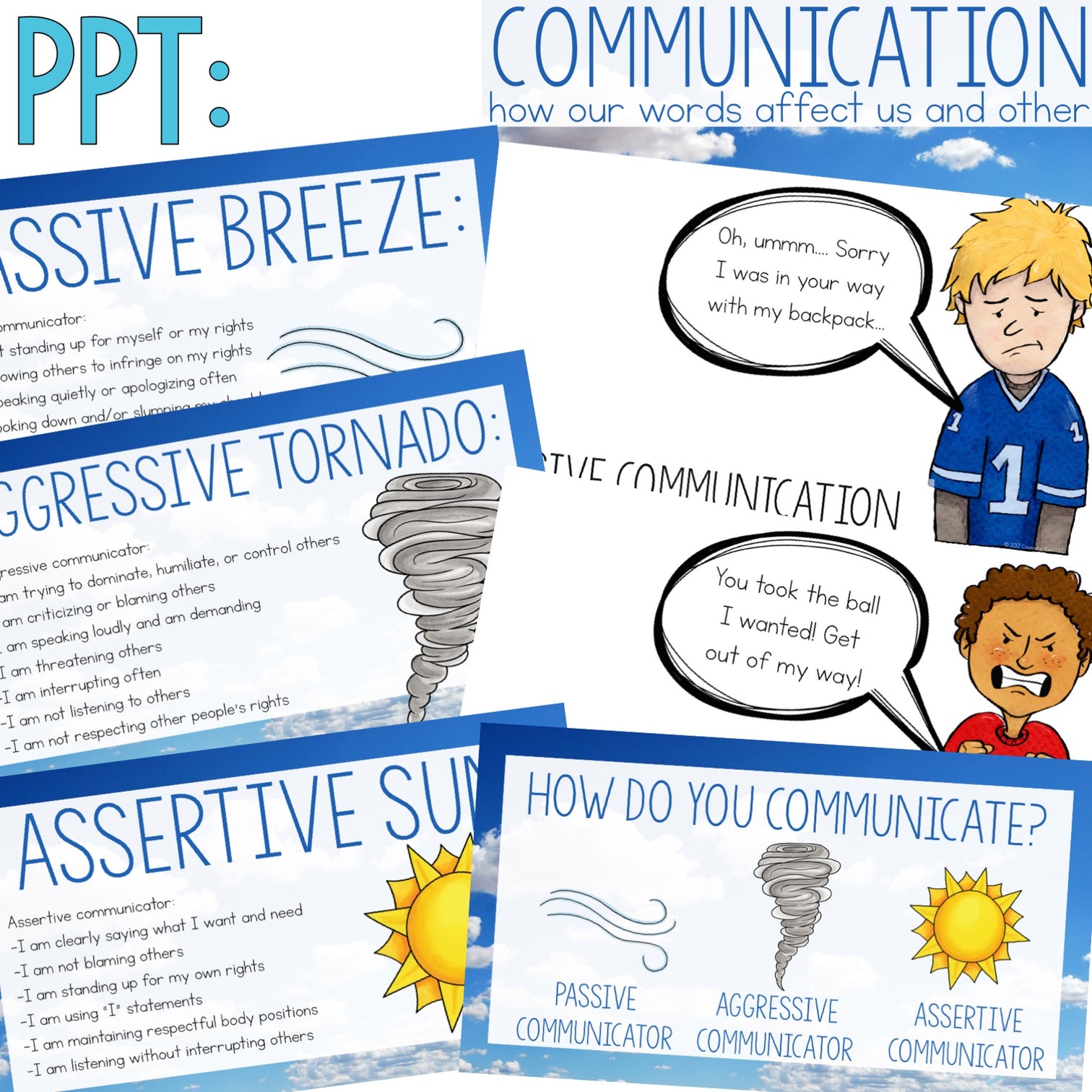 Communication Styles Classroom Guidance Lesson for School Counseling ...