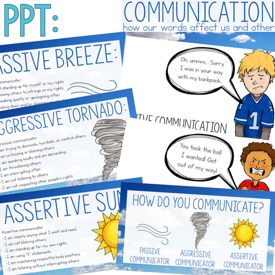Communication Styles Classroom Guidance Lesson for School Counseling ...