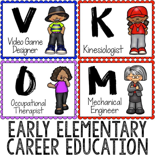 STEM Careers from A to Z Printable Poster Pack for Elementary Career E ...