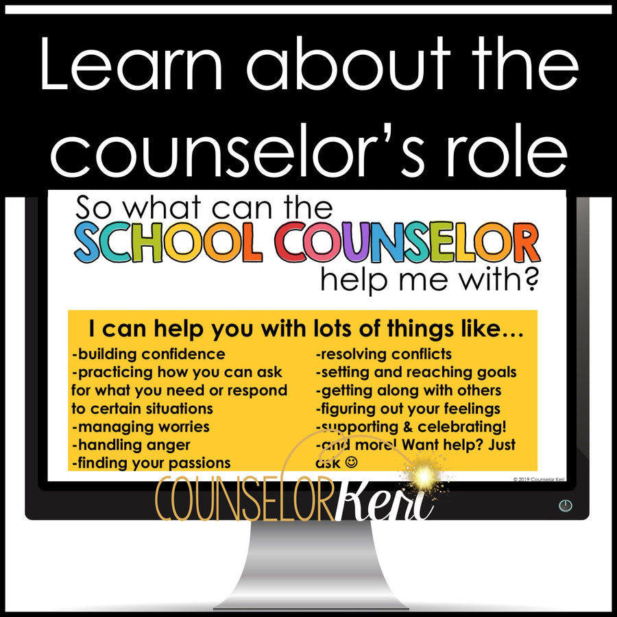 Meet the Counselor Classroom Guidance Lesson for Back to School ...