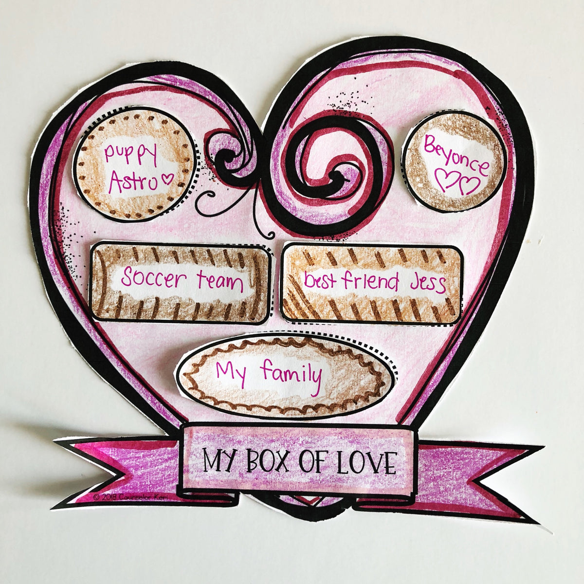 Valentine's Day Mindfulness Activity Valentines Day Craft – Counselor Keri