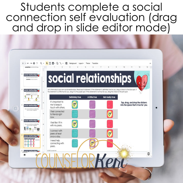 Social Relationships Digital Activity for Google Classroom Distance Le ...