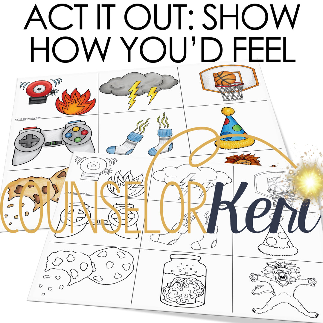 Feelings Activity Counseling Classroom Guidance Lesson Emotions with M ...