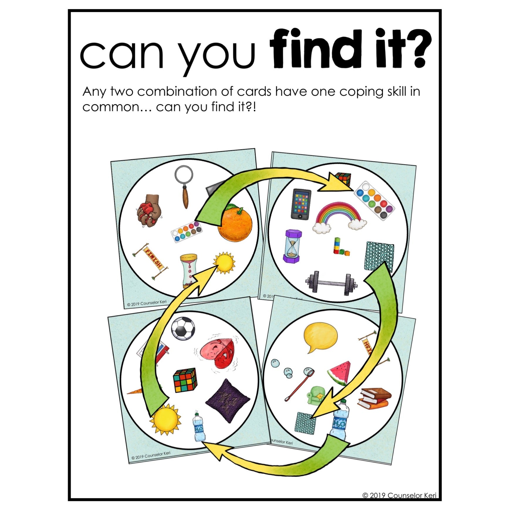 Valentine's Day Coping Skills Activity for Classroom Guidance or Group ...