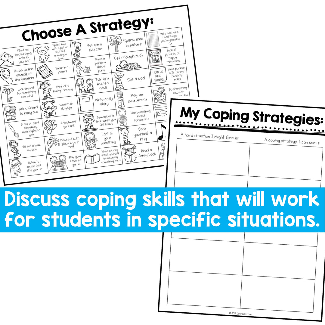 Color by Coping Skills Halloween Counseling Activity – Counselor Keri